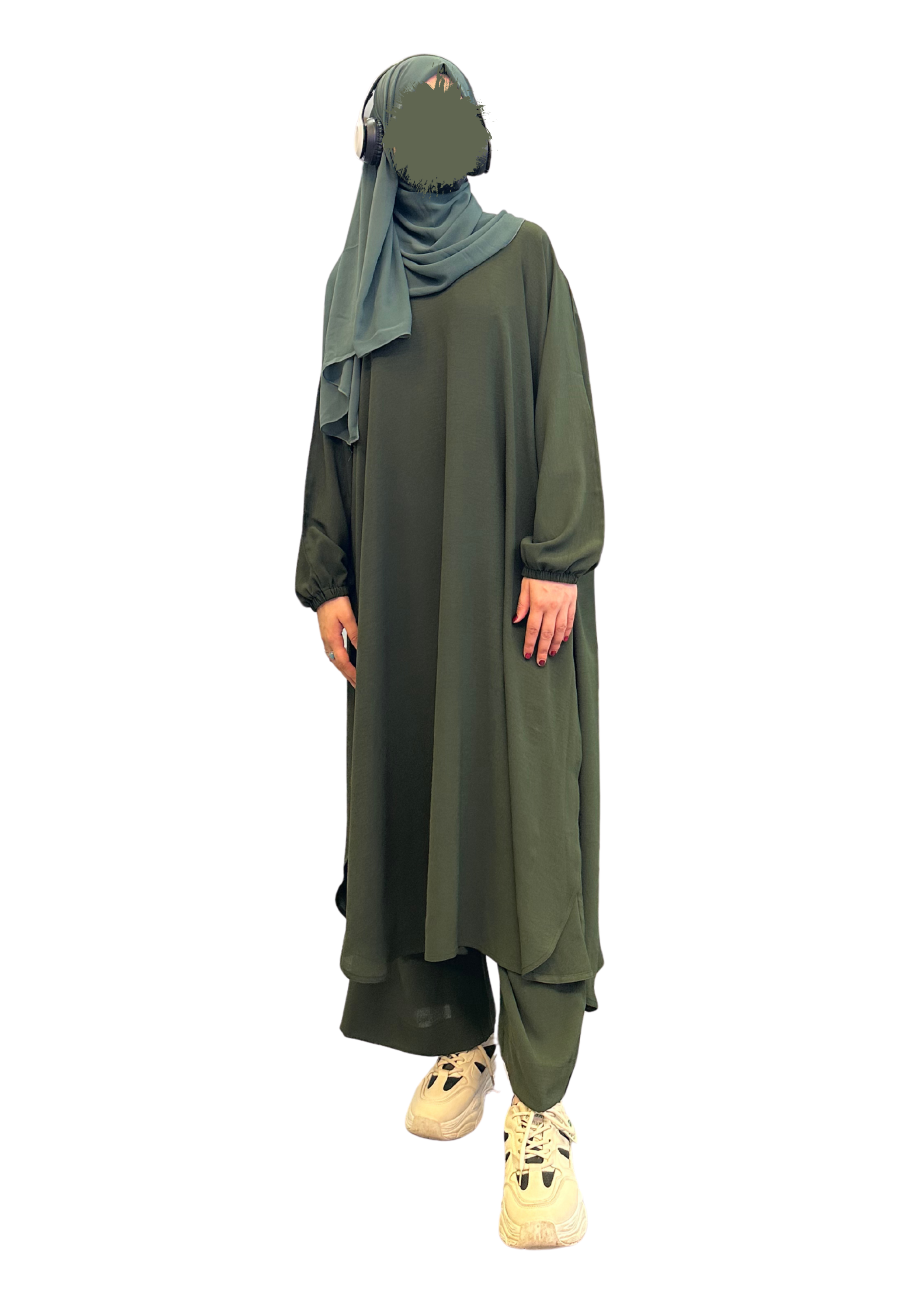 Baggy Style CY Crush Abaya – Ghanam Rang